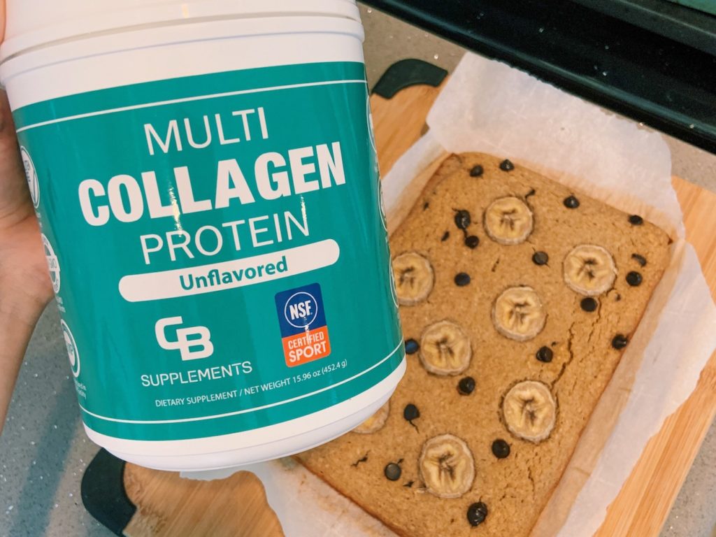 Collagen Chocolate Chip Banana Bread Baked Proats Recipe